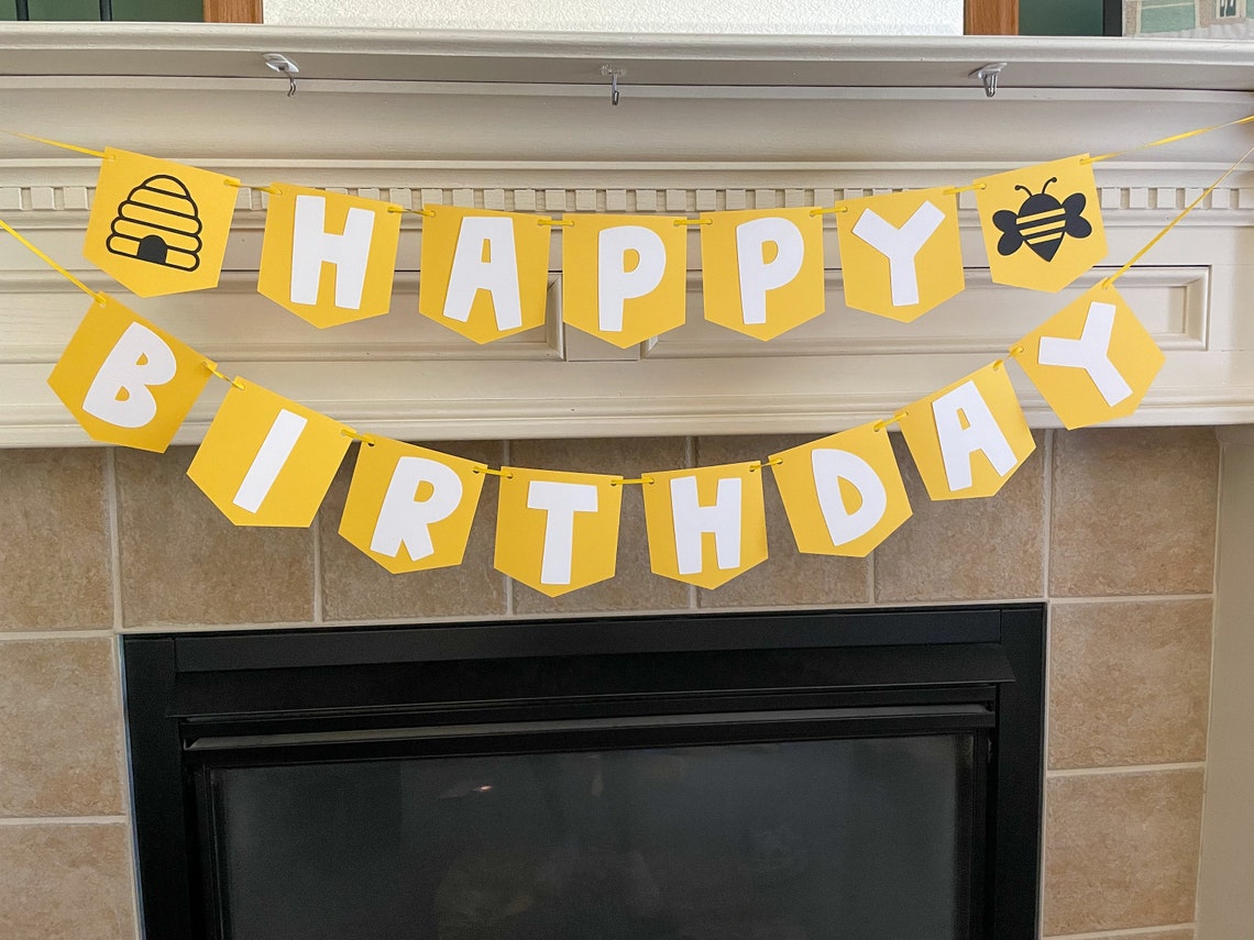 Bumble Bee Themed Birthday Decorations First Birthday - Etsy