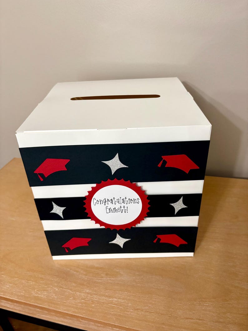 Graduation Card Box, Graduation Party Decor, Card Box, Graduation Gift ...