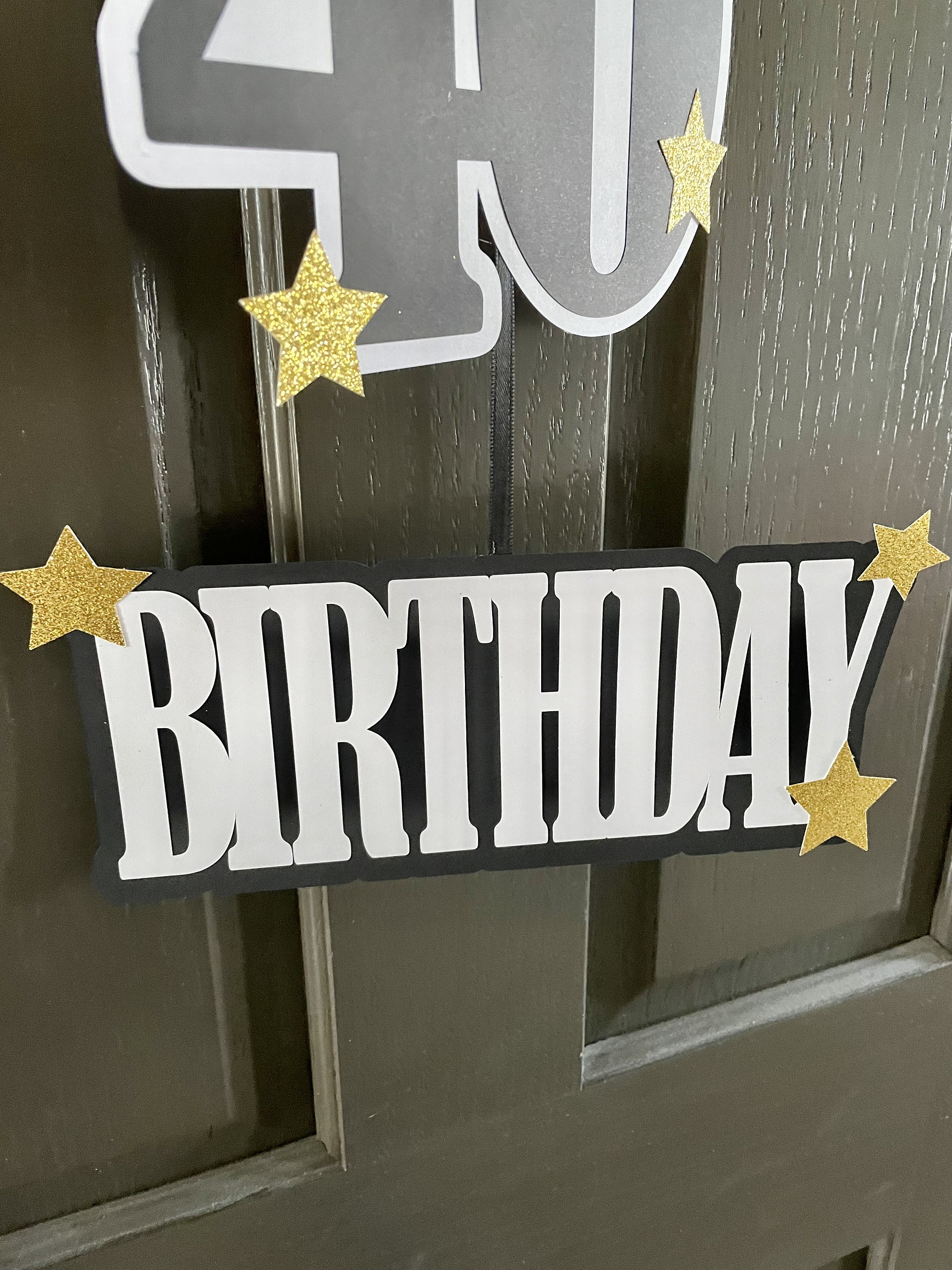 40th, 50th, 60th Themed Birthday Door Sign, Any Age Birthday Door ...
