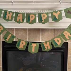 Camping Themed Birthday Decorations, One Happy Camper First Birthday ...