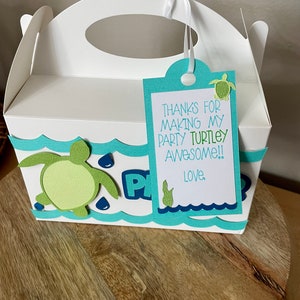Sea Turtle Themed Gift Tag, Turtle, Ocean Party Favor Tag, Sea Turtle ...