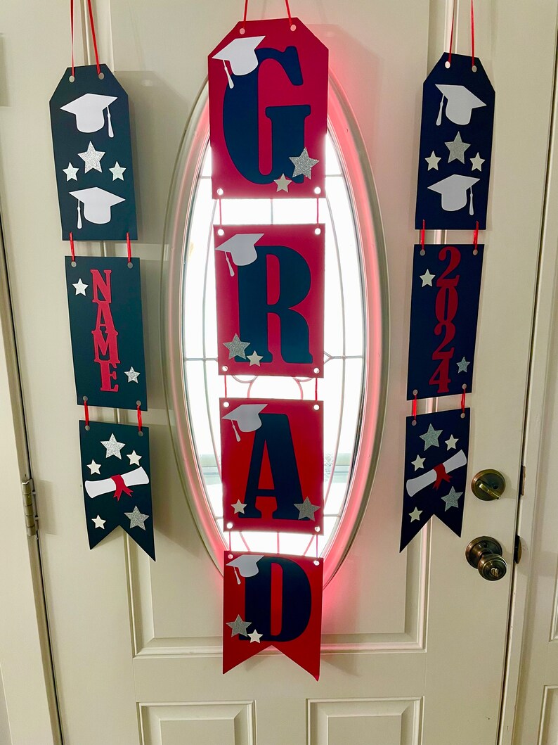 Graduation Party Hanging Banner, Graduation Door Decor, Graduation ...