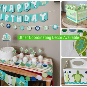 Sea Turtle Themed Birthday Door Sign, Sea Turtle, Ocean Birthday Door ...