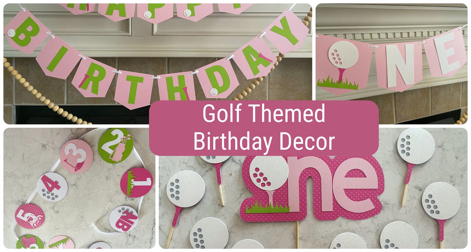 Golf Themed Girl Golf Birthday, Pink Golf Birthday Decorations, Golf ...