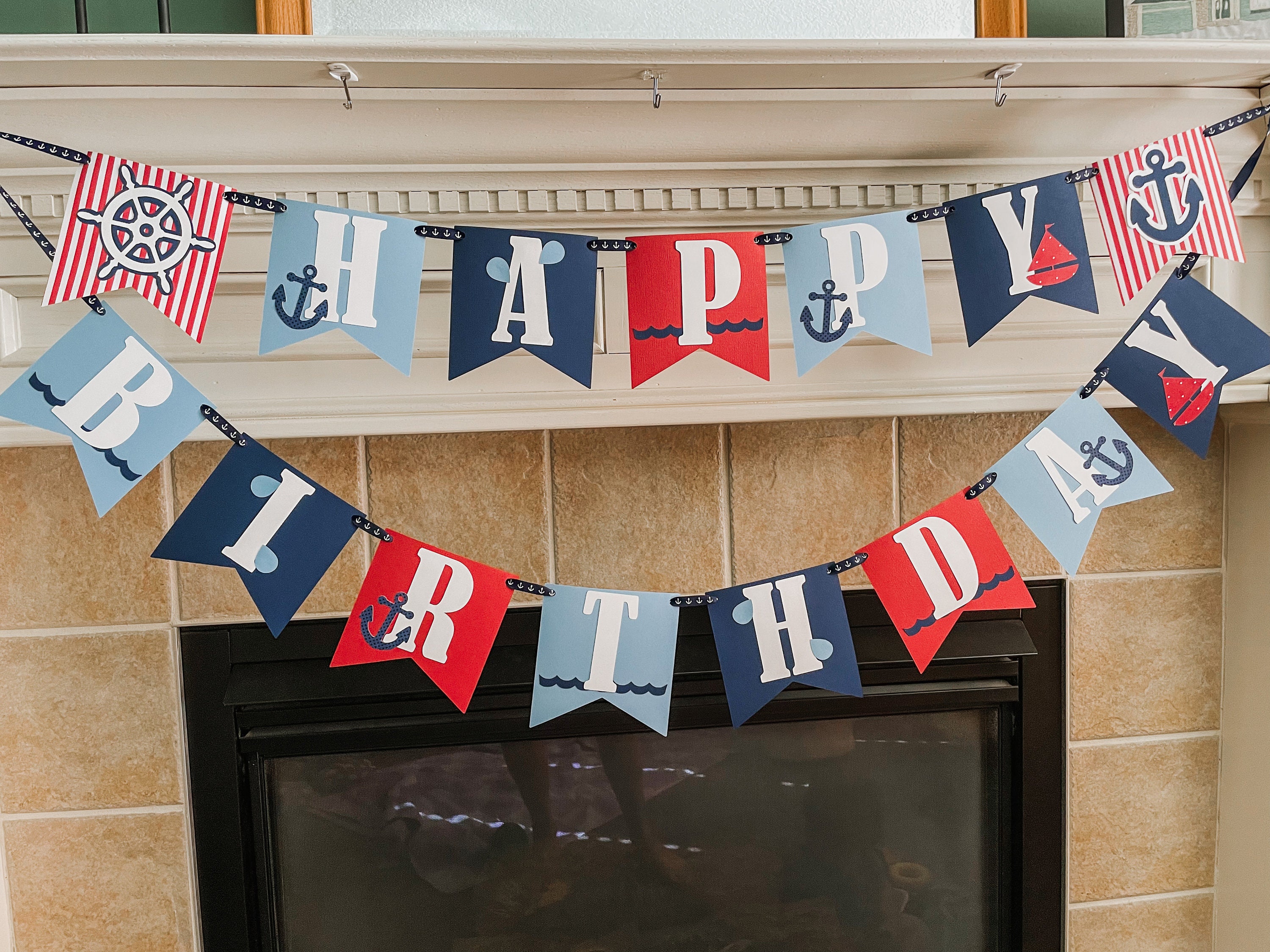 Nautical Themed Birthday Decorations First Birthday Decor Pack - Etsy