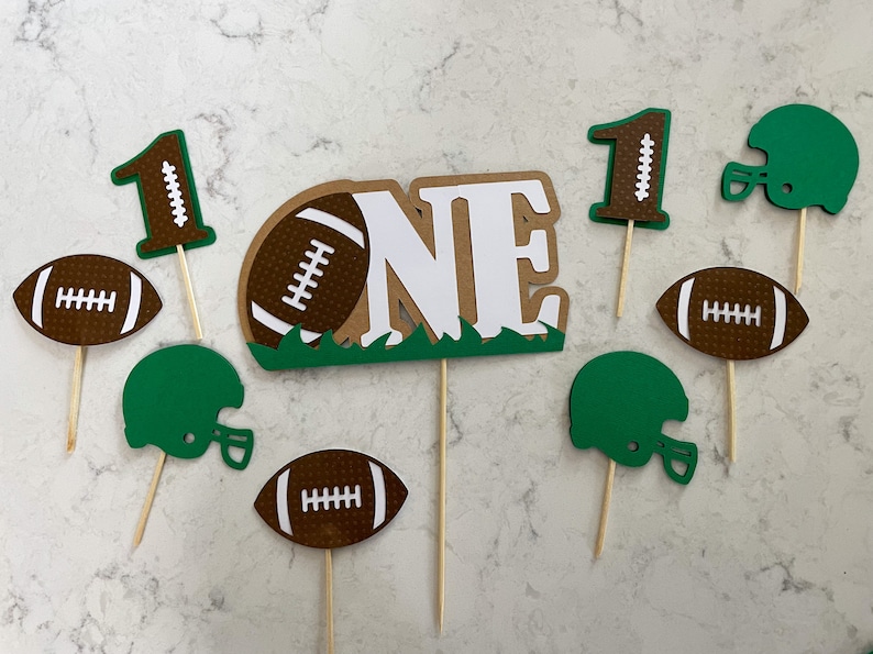 Football Themed Birthday Decorations First Birthday Decor Pack - Etsy