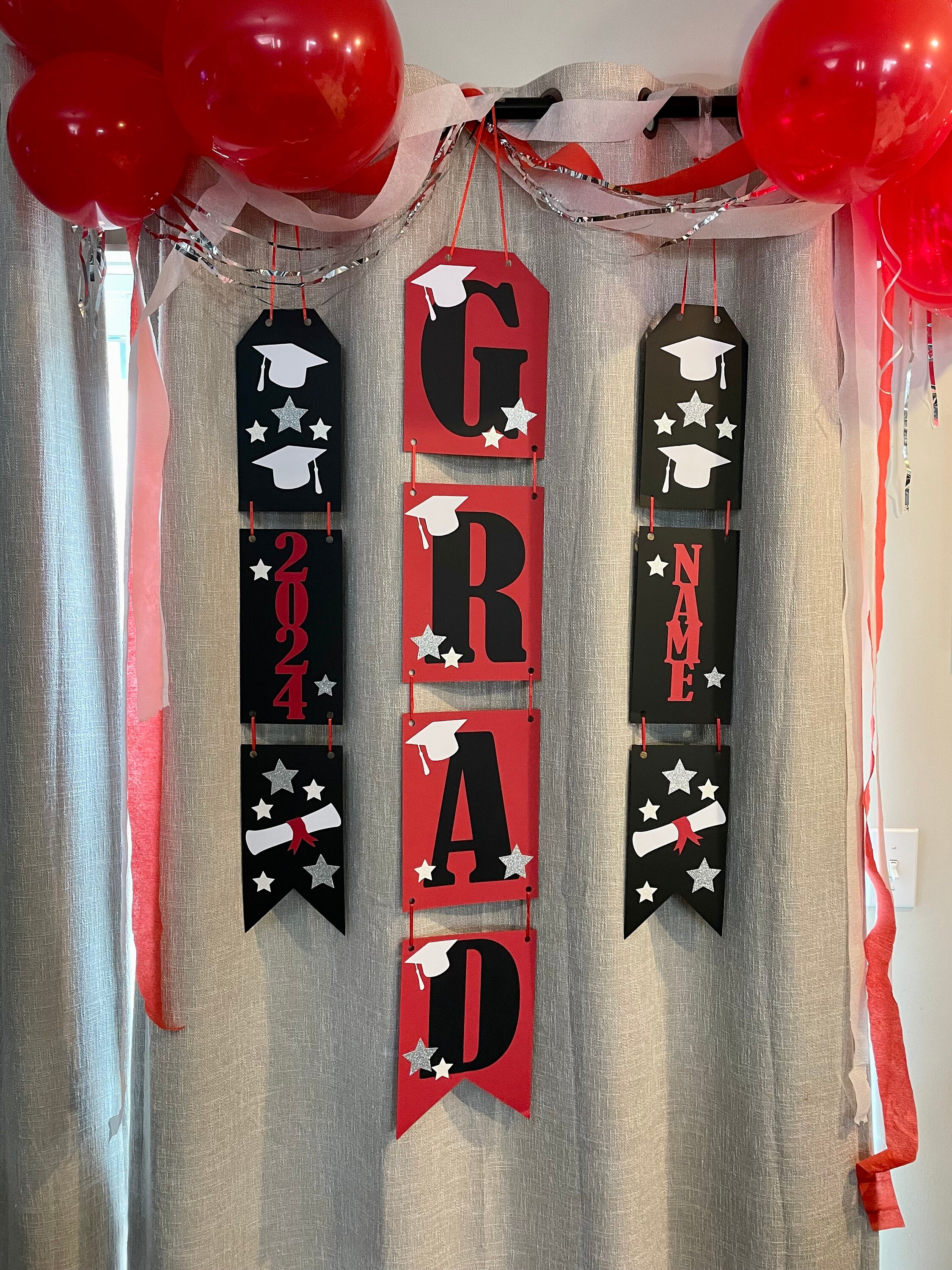Graduation Party Hanging Banner, Graduation Door Decor, Graduation ...