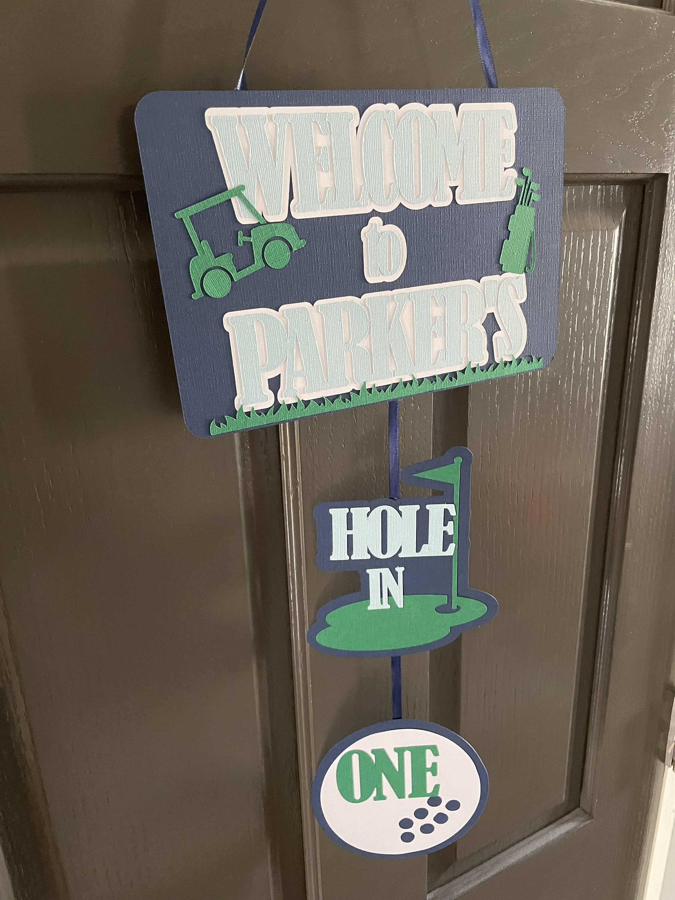 Golf Themed Birthday Door Sign, Golf Themed Birthday Door Decoration ...