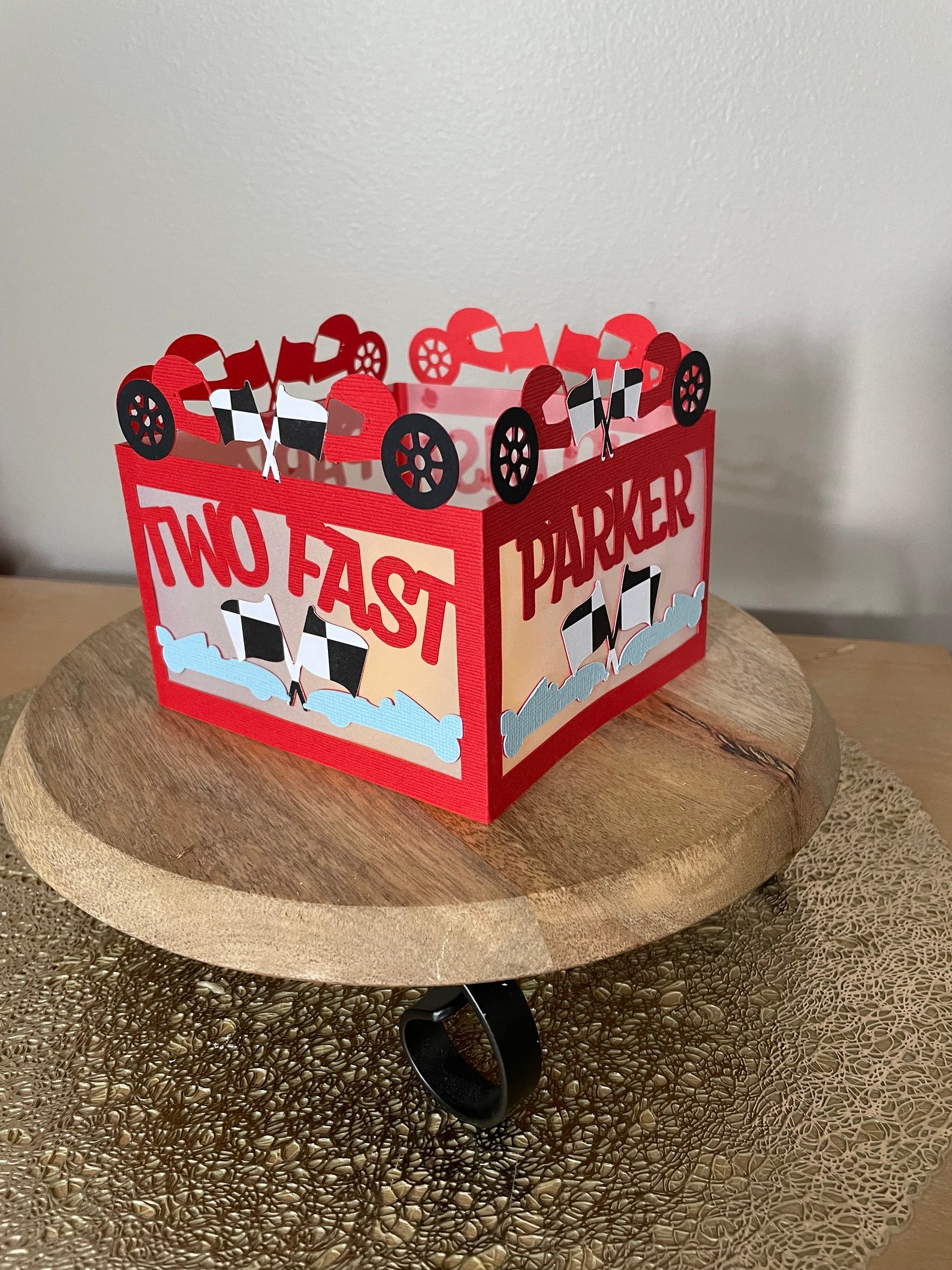 Racing Themed Birthday Table Centerpiece, Racecar Birthday Table ...