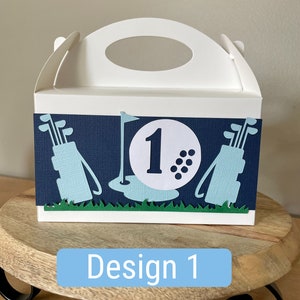 Golf Gift Box, Golf Party Favor Box, Golf Theme Party Favor Box, Hole ...