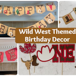 Wild West, Western Themed Birthday Decorations, Wild West First ...