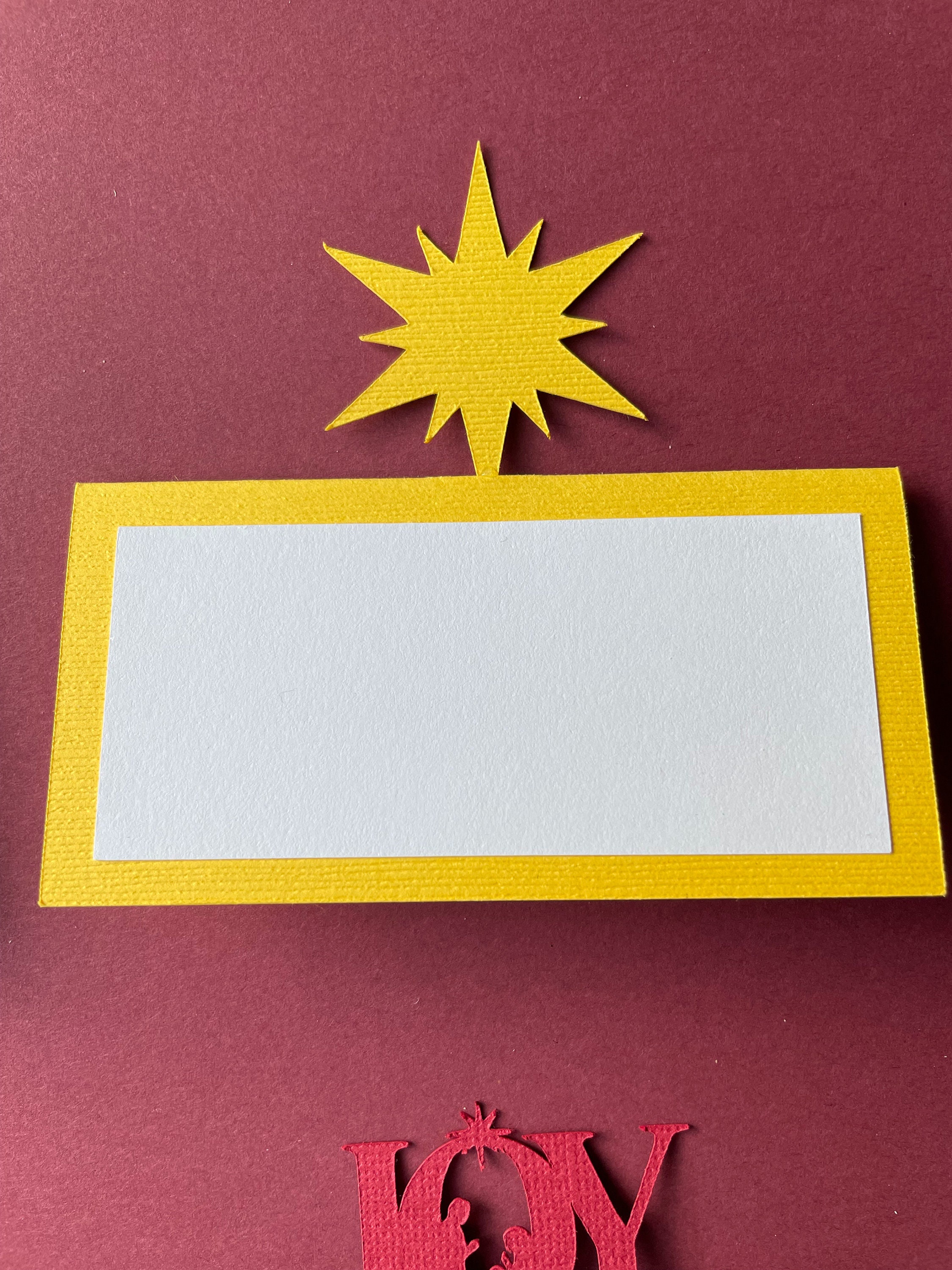 Christmas Themed Place Cards, Christmas Themed Food Tent Labels ...