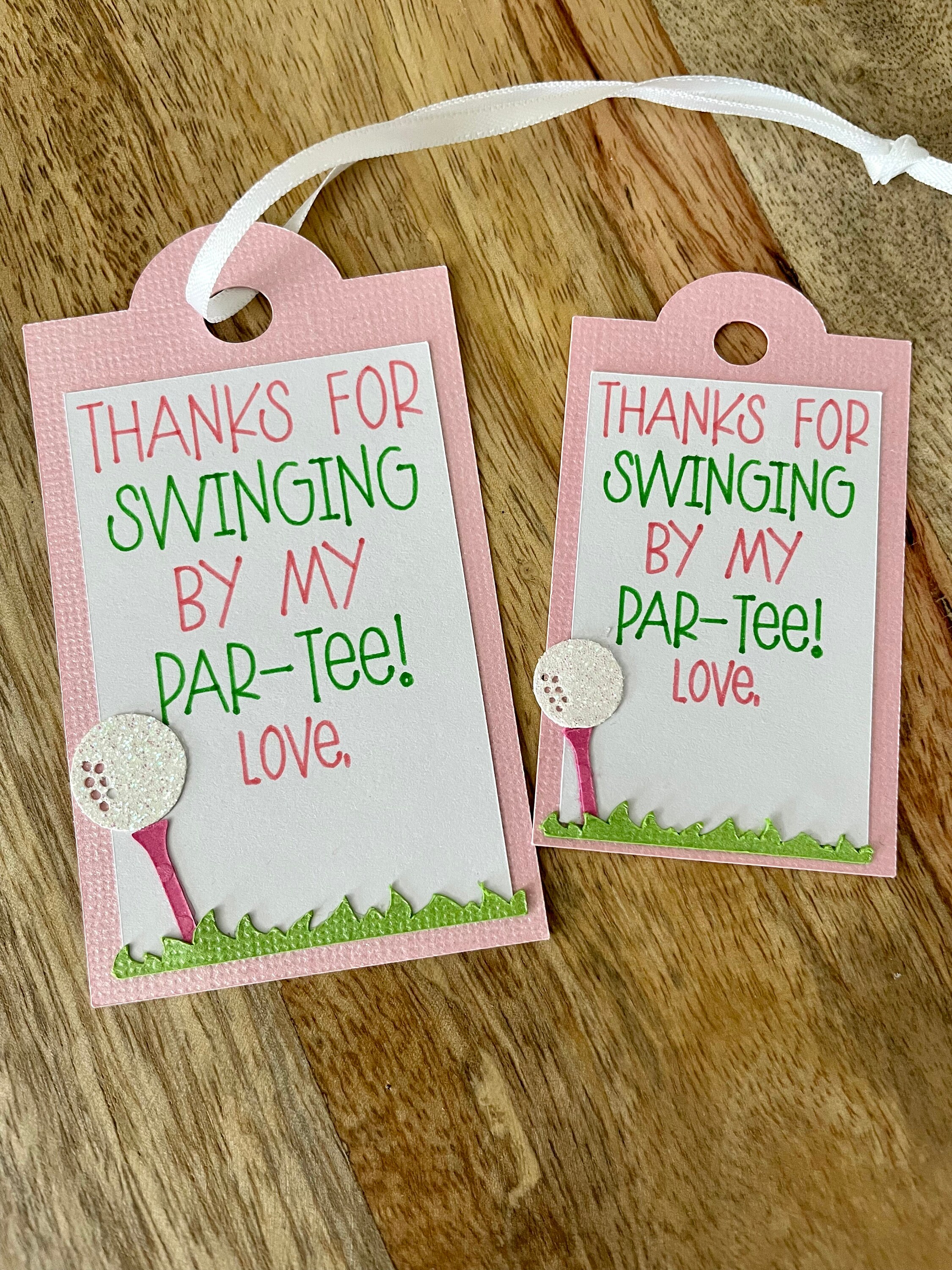 Girl Golf Themed Gift Tag, Girl Golf Party Favor Tag, Par-tee Gift Tag ...