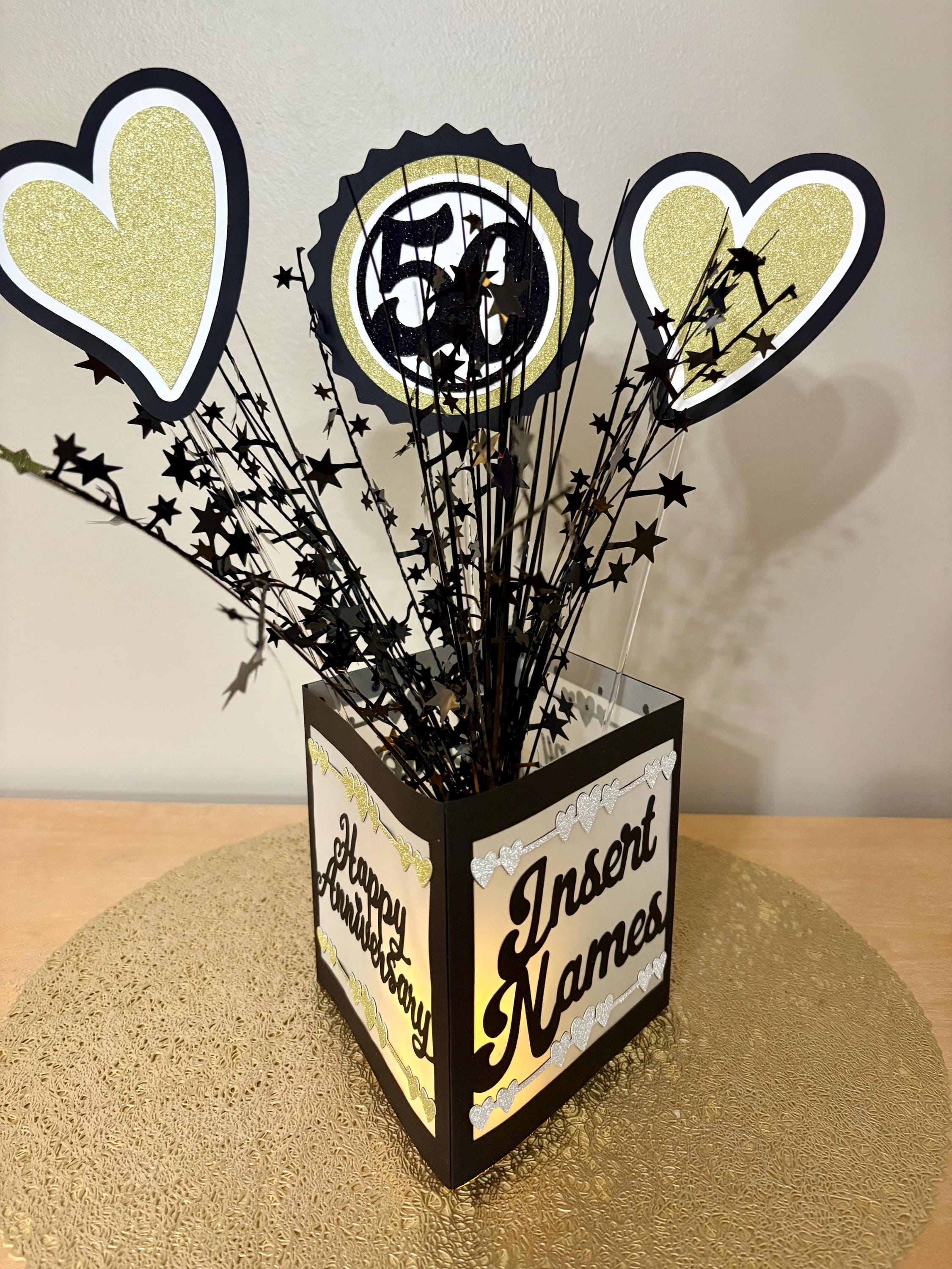 Anniversary Party Table Decor, Anniversary Table Decorations ...