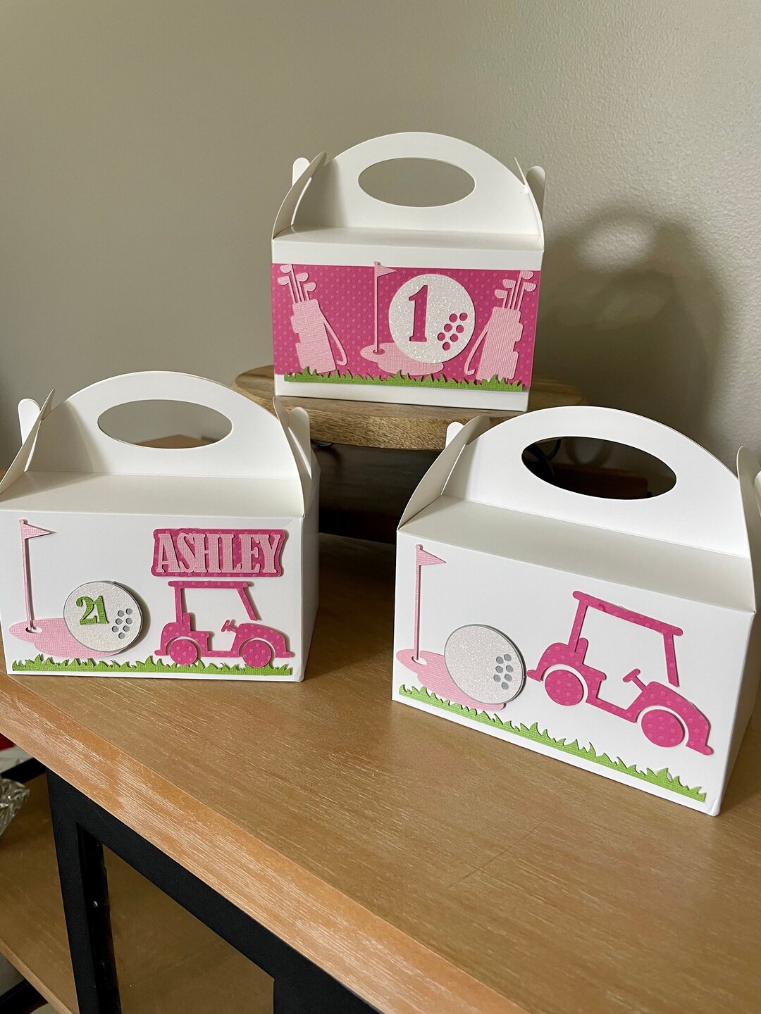 Girl Golf Gift Box, Girl Golf Party Favor Box, Golf Theme Party Favor ...