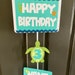 Sea Turtle Themed Birthday Door Sign, Sea Turtle, Ocean Birthday Door ...