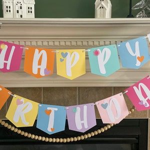 Rainbow Themed Birthday Decorations, Rainbow Theme First Birthday ...