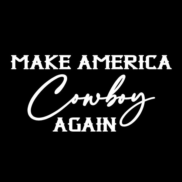 Trump Cowboy Sticker - Etsy