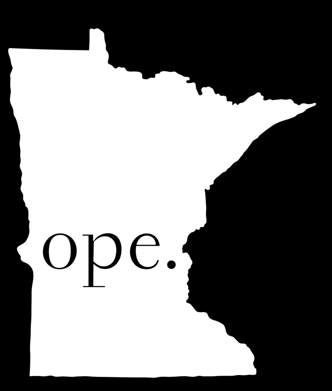 Minnesota Ope Car Decal Permanent Decal Window Decal Car Decal Outdoor ...
