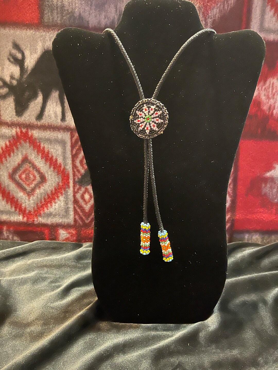 Native American Beaded Bolo - Etsy
