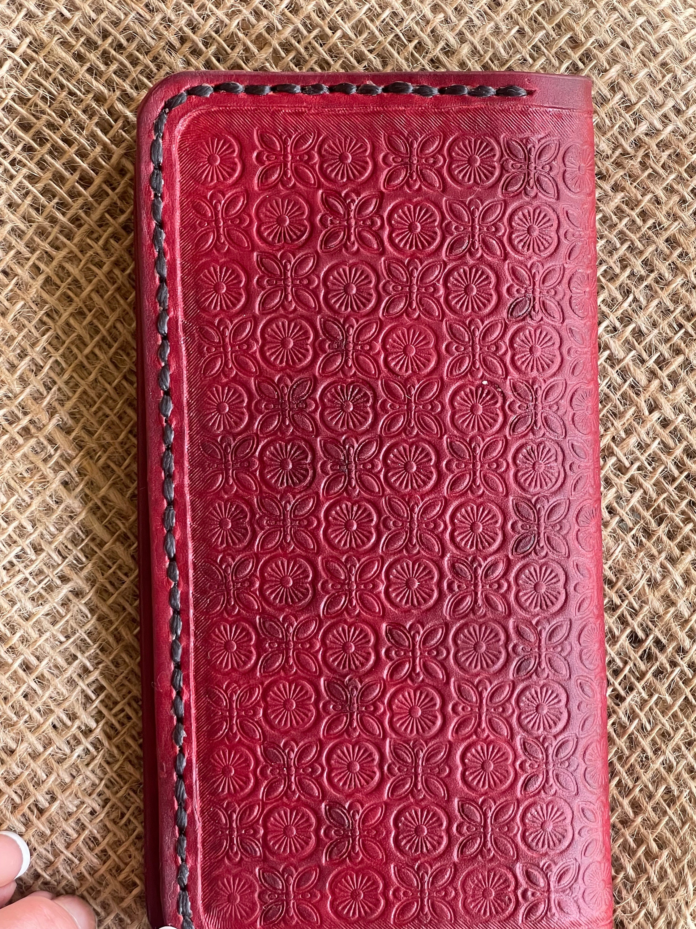 Leather Checkbook/receipt Wallet, Minimalist Wallet, Checkbook Cover ...