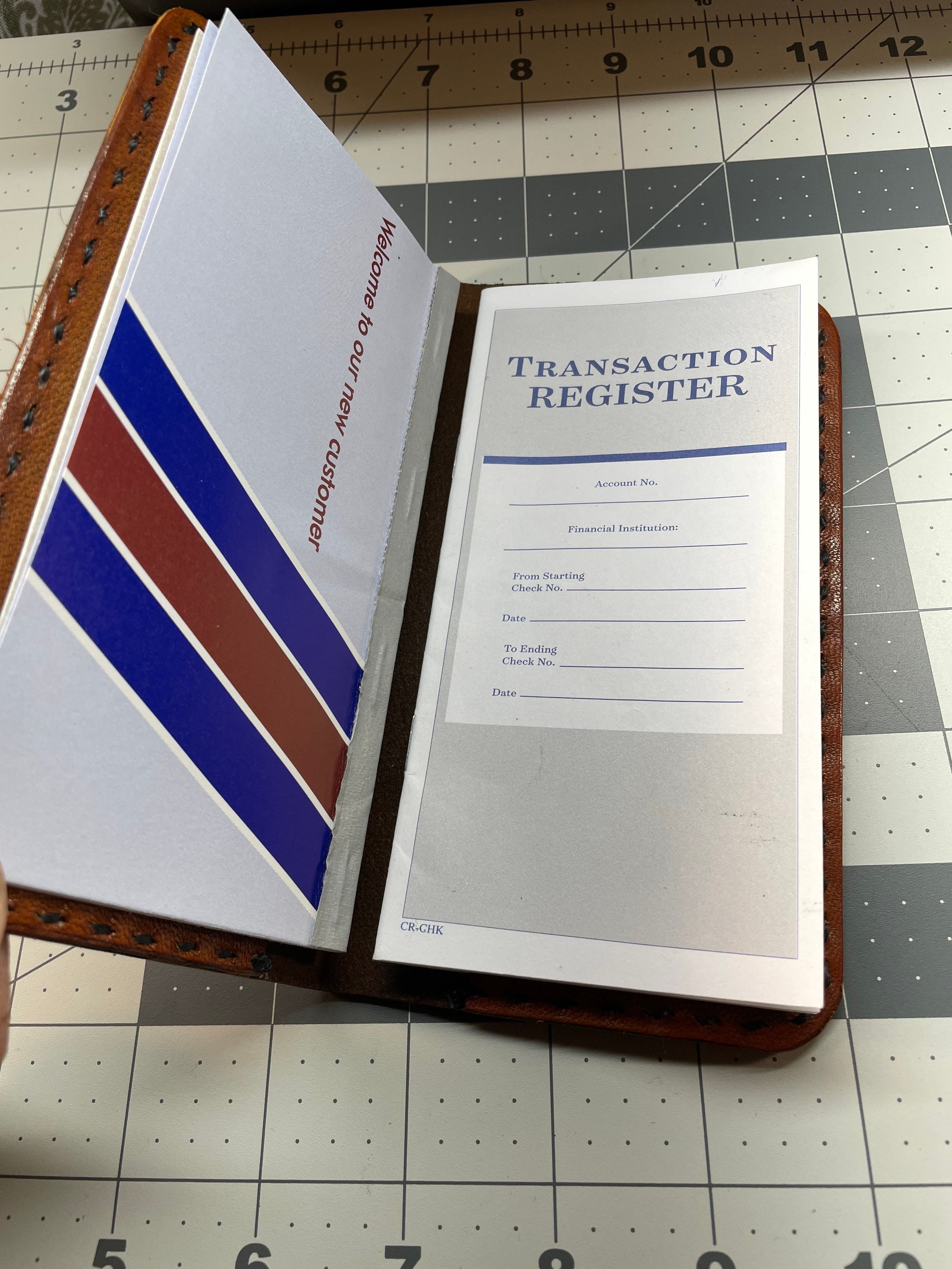 Leather Checkbook/receipt Wallet, Minimalist Wallet, Valentines Gift - Etsy