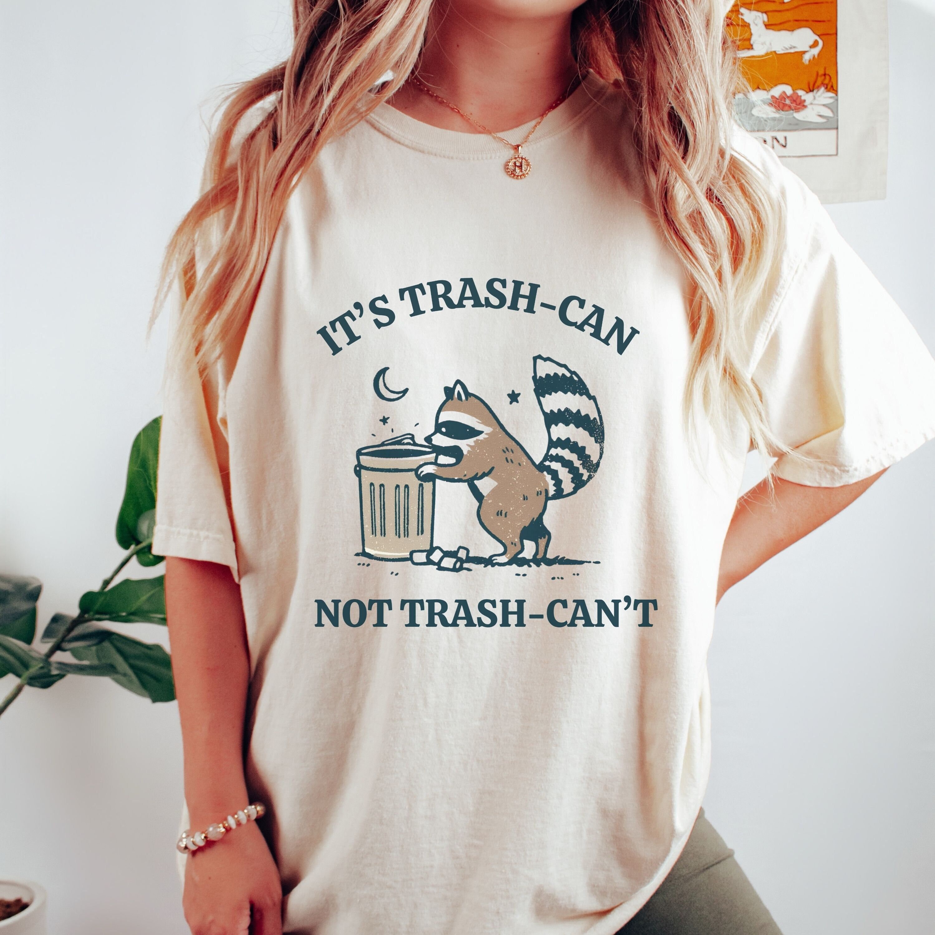 Funny Racoon Shirt, It's Trash Can Not Trash Can't, Retro Y2K Cute ...