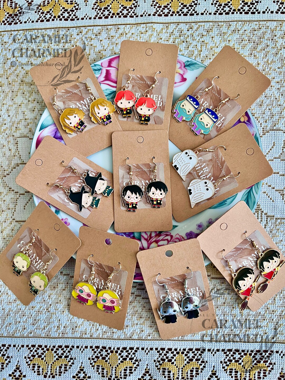 Caramel Charmed Wizard Edition Earrings Part 1 - Etsy Australia