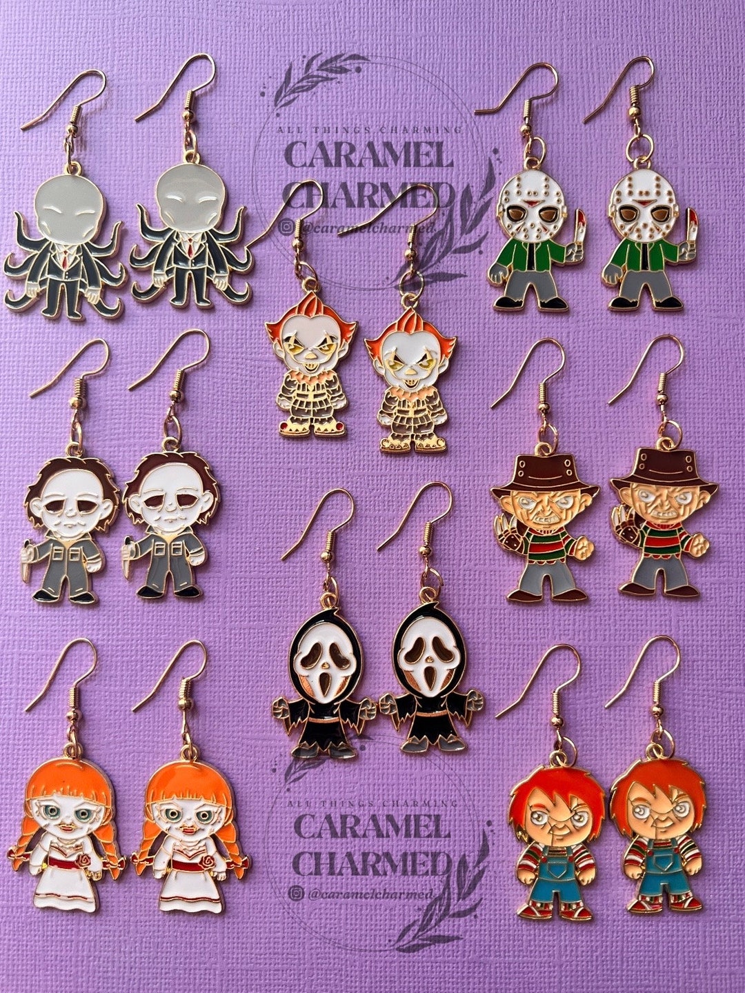Caramel Charmed - Classic Horror Movie Villains Characters - Etsy