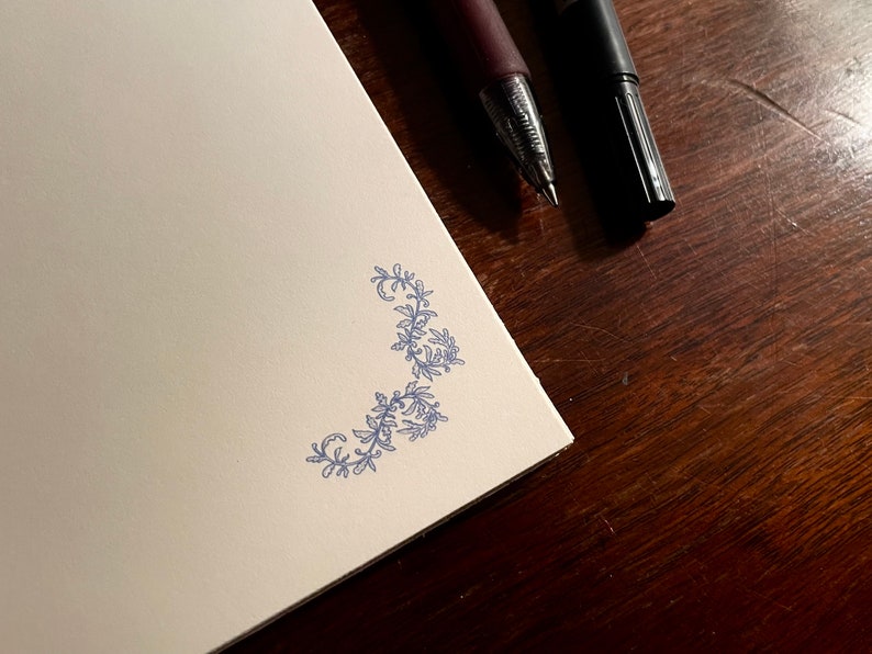 Lunar Lights Correspondence Card Letter Gift Set, Victorian Blue Moon ...