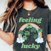 Feeling Lucky Retro Shamrock T-shirt Comfort Colors® Cute Unisex T ...