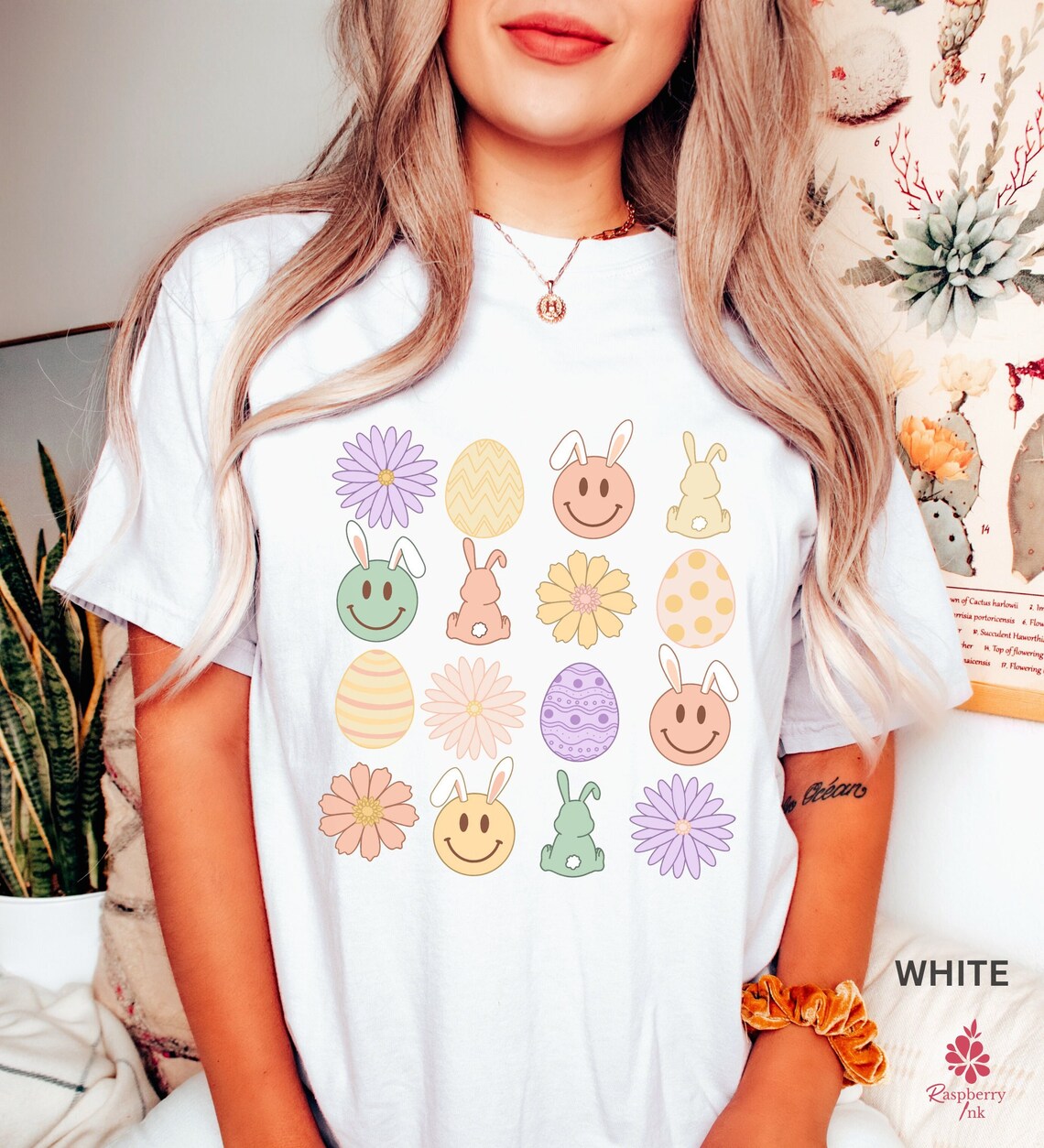 Easter Smiley Faces T-shirt Retro Easter Shirt Peeps T-shirt Outfit for ...