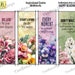 Flower Lover Bookmarks, Spring Lover Bookmarks, Inspirational Quotes ...