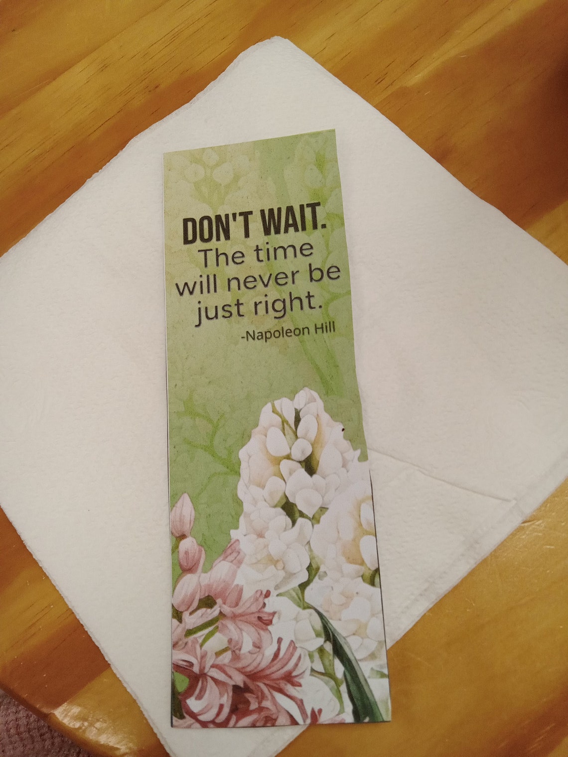 Flower Lover Bookmarks, Spring Lover Bookmarks, Inspirational Quotes ...