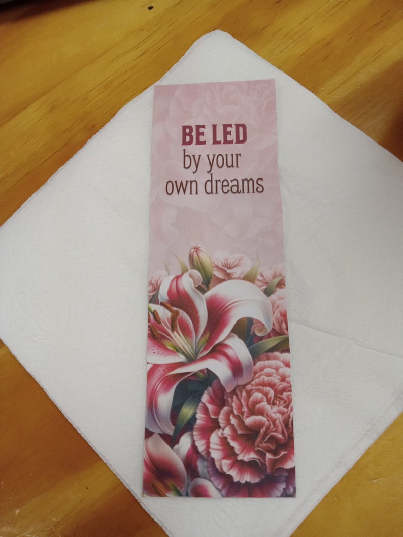 Flower Lover Bookmarks, Spring Lover Bookmarks, Inspirational Quotes ...