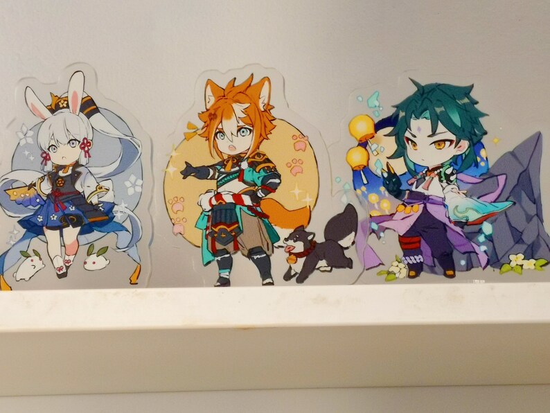 Genshin Impact Acrylic Standee Zhongli Xiao Ganyu Klee Venti - Etsy Canada