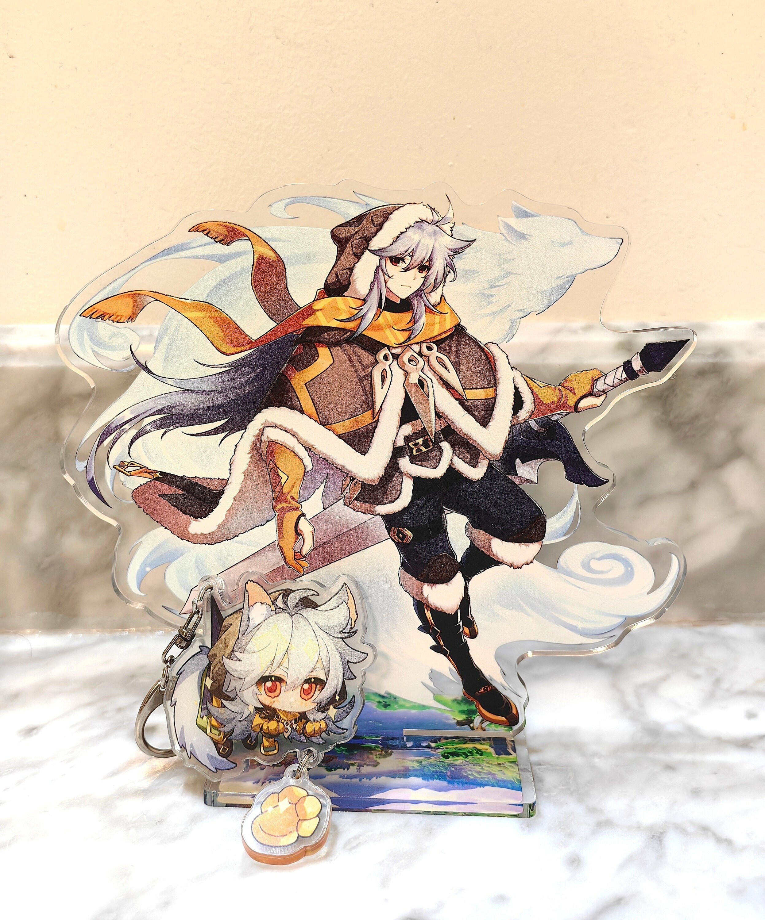 Genshin Impact Razor Fan Art Acrylic Standee/keychain Fan Birthday ...
