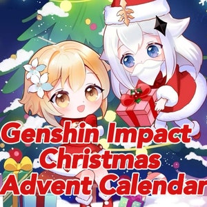 Genshin Impact Advent Calendar Mysterybox Keychain Badge Pin Jewelry ...