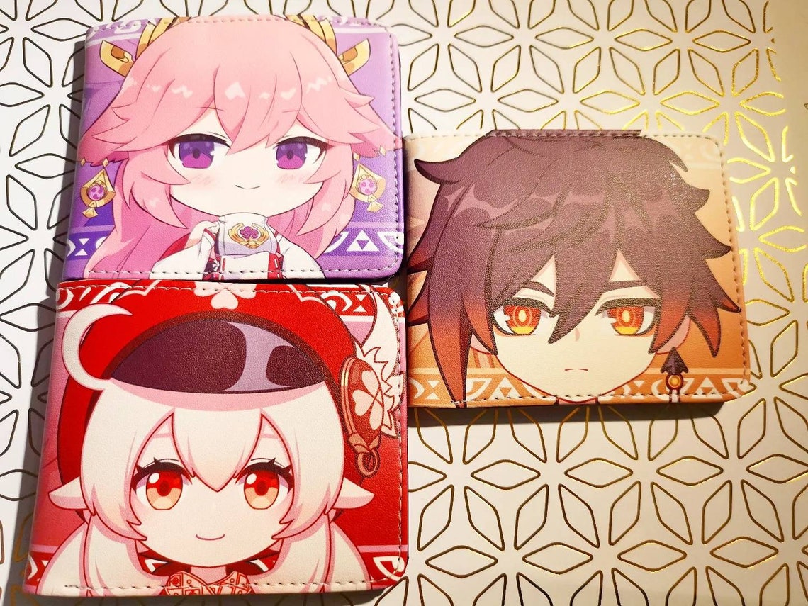 Genshin Impact Chibi Wallet/purse/cardholder Zhongli Klee Yae - Etsy Canada