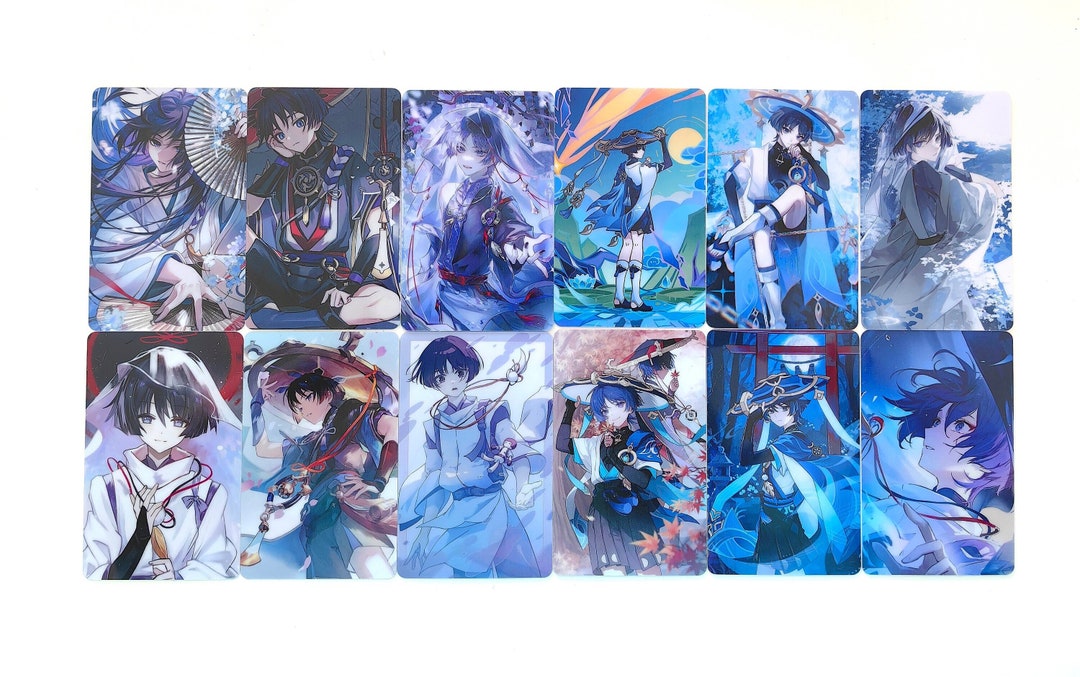 Genshi Impact Scaramouche/wanderder Card Collection/glitter Photo Cards ...