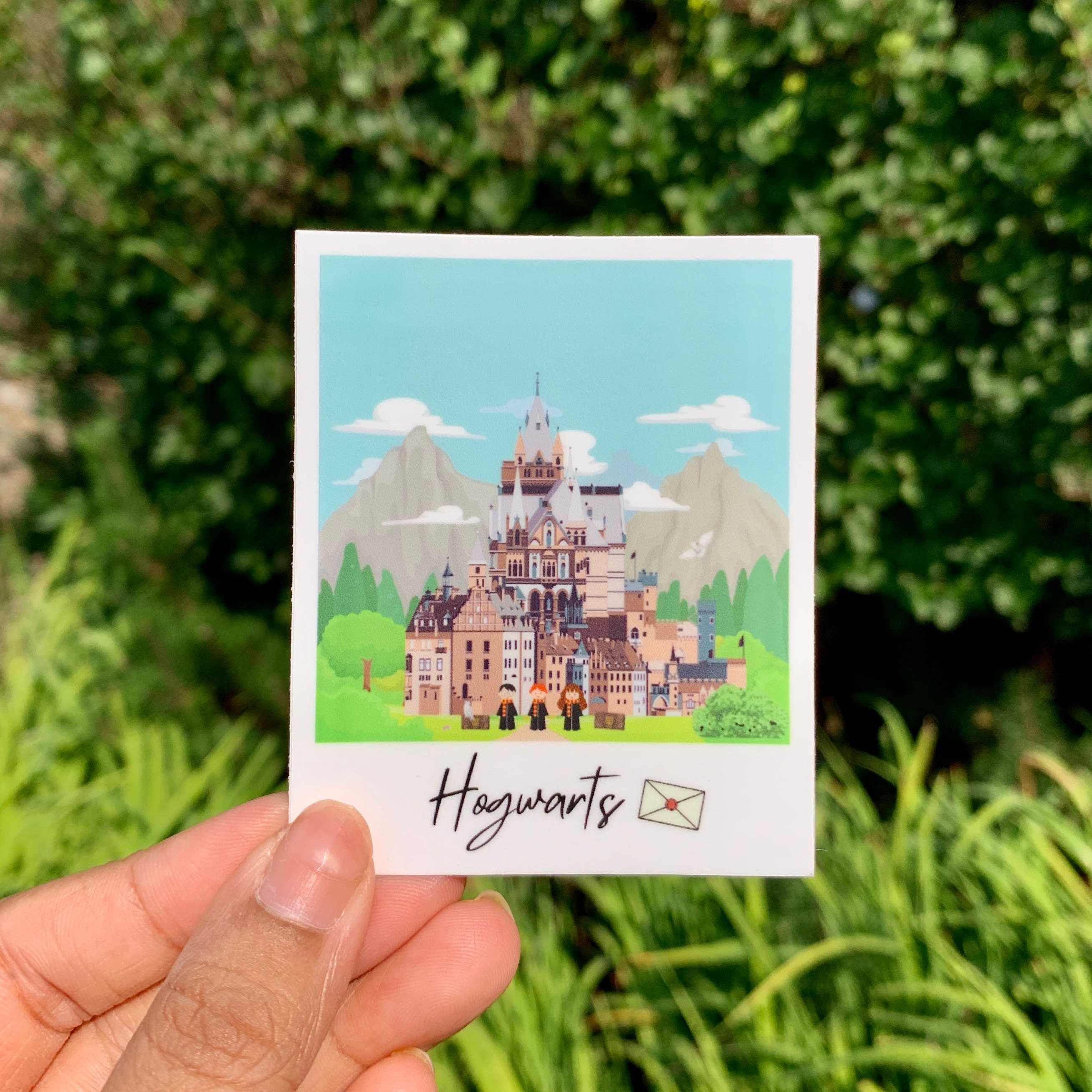 Hogwarts Polaroid Matte Sticker Harry Potter Sticker - Etsy