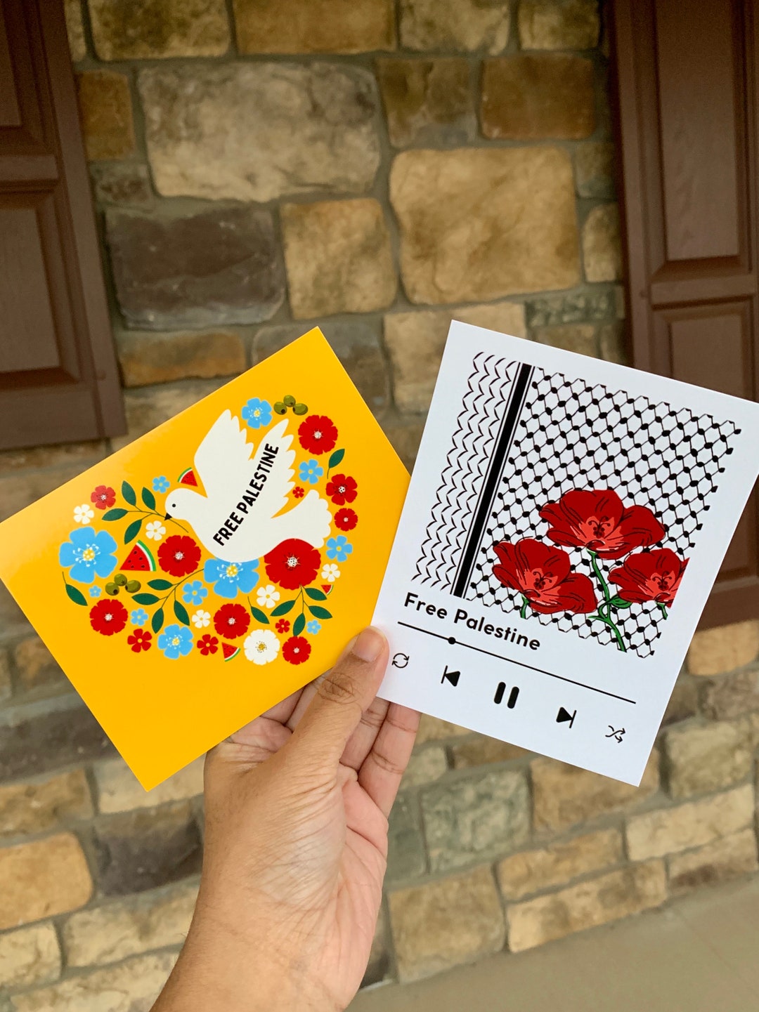 Free Palestine Mini Art Prints | Keffiyeh & Poppies Print | Palestine ...