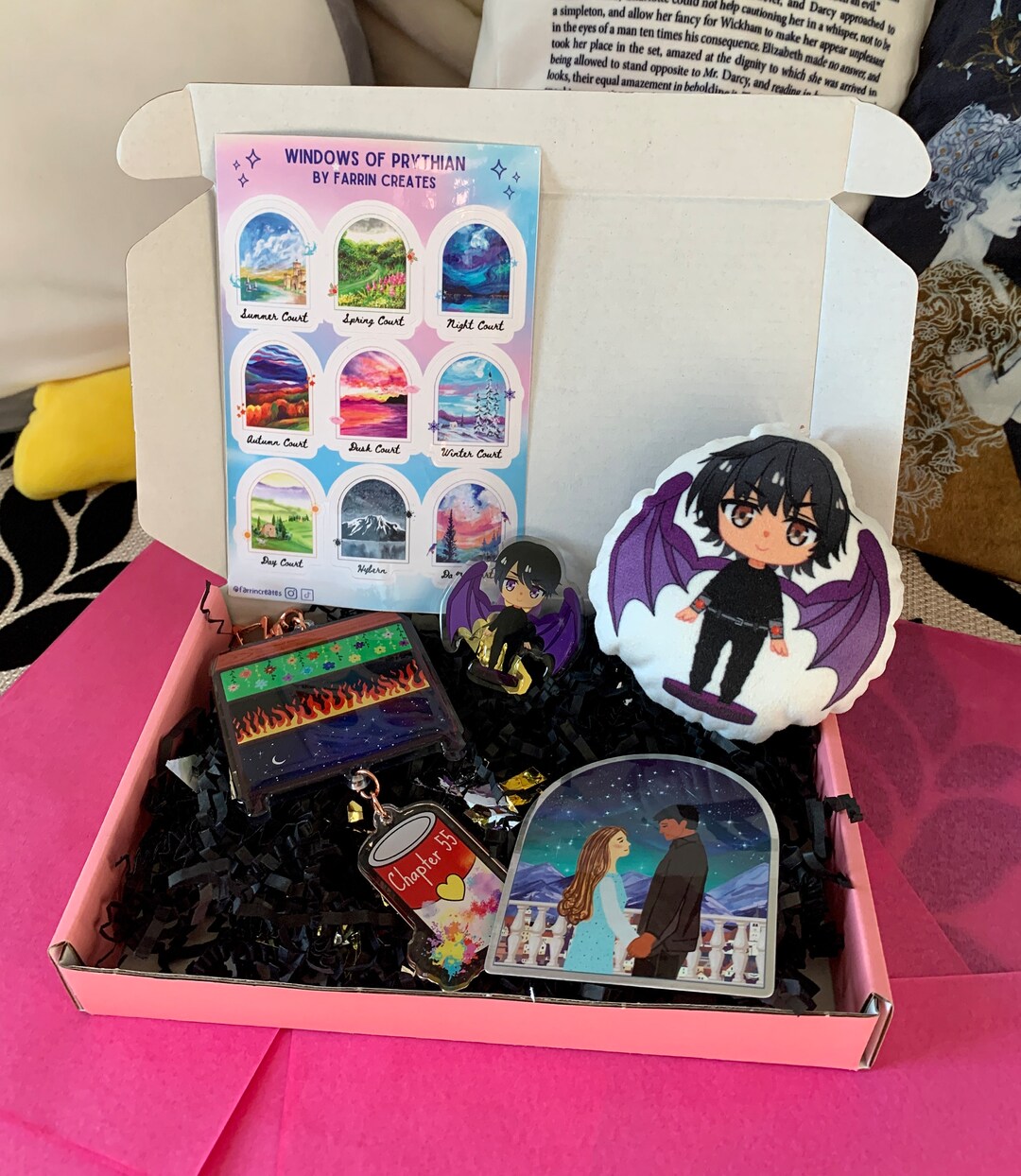 ACOTAR Book Box | Stickers, Sticker Sheets, Keychains, Plushies and Pin ...