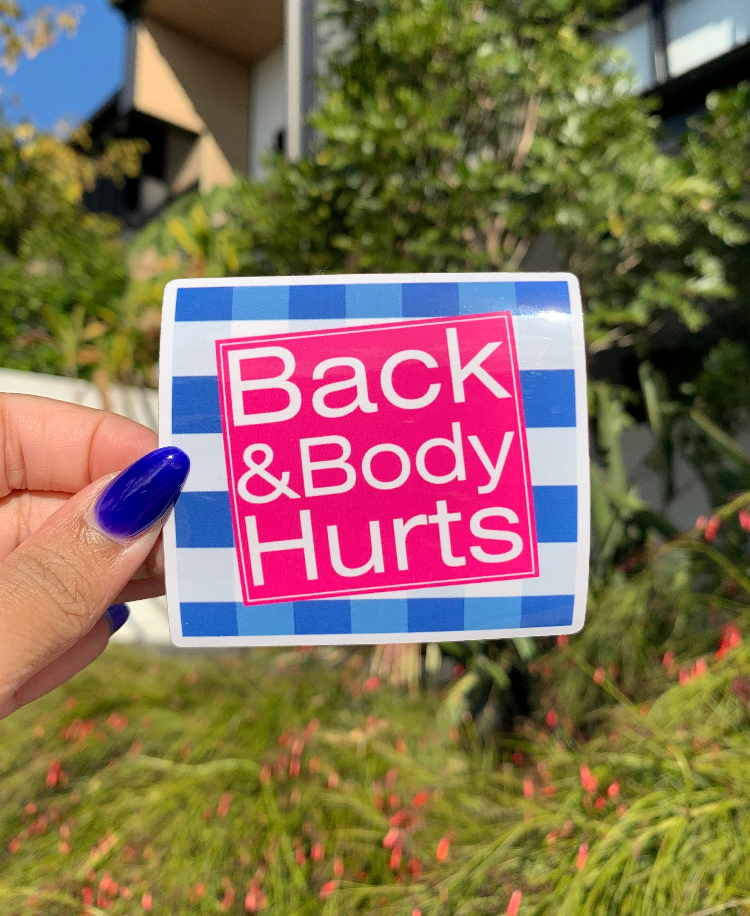 Back and Body Hurts Sticker Funny Sticker for Laptop - Etsy