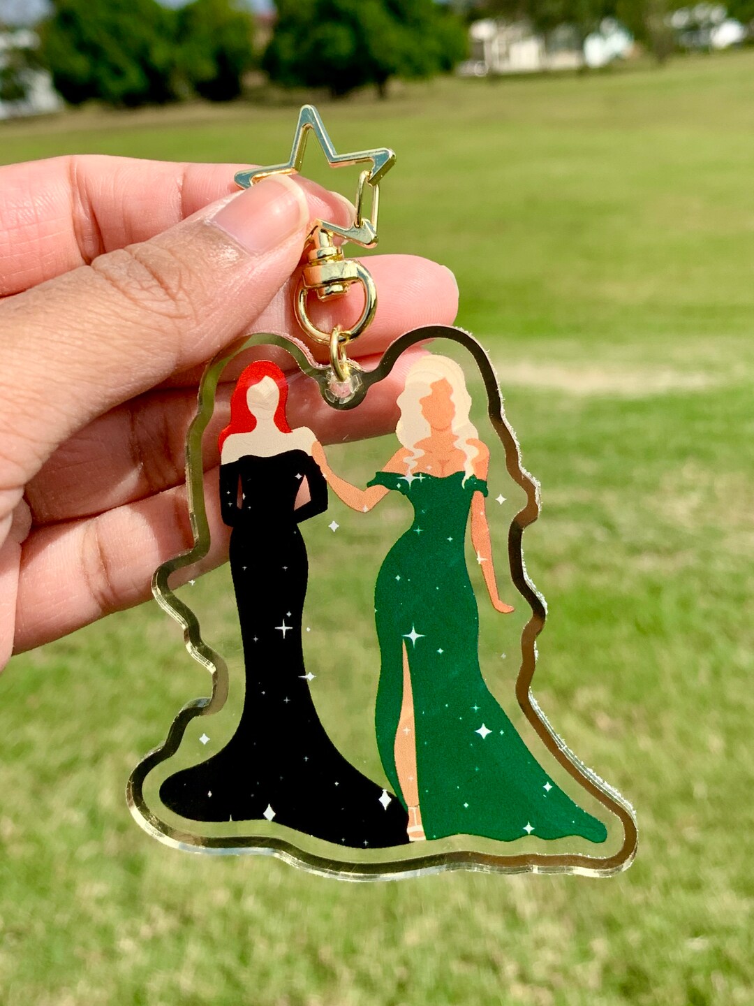 The Seven Husbands of Evelyn Hugo Gold Edge Keychain - Etsy