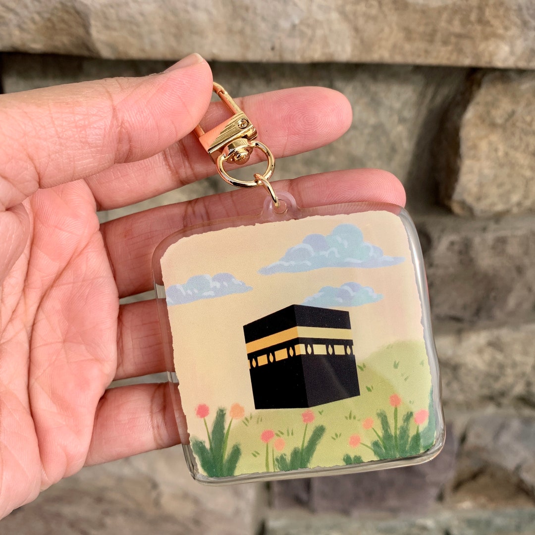Kaaba Art Keychain | Islamic Art | Muslim Gift | Ramadan & Eid ...
