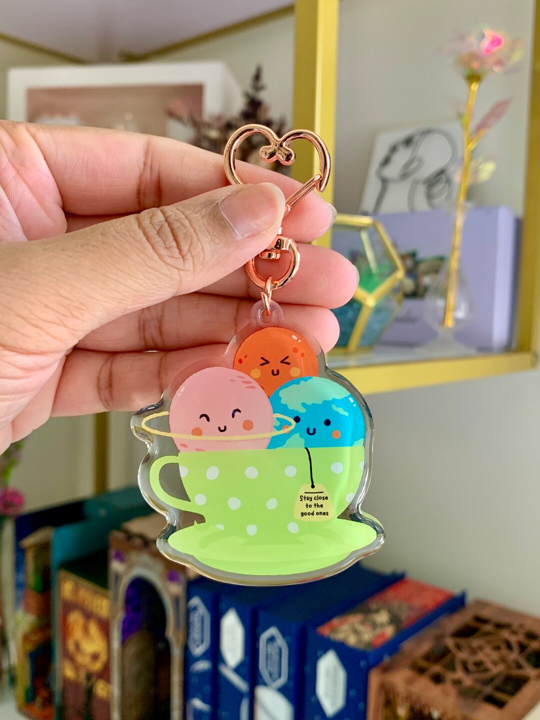 Planet Teacup Keychain | Kawaii Space | Space Art | Galaxy, Planet ...
