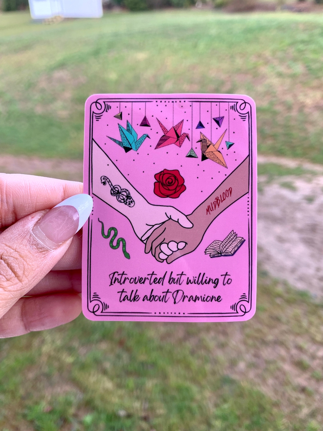 Dramione Tarot Card Sticker: Fanfic Inspired Stickers | Draco Malfoy ...