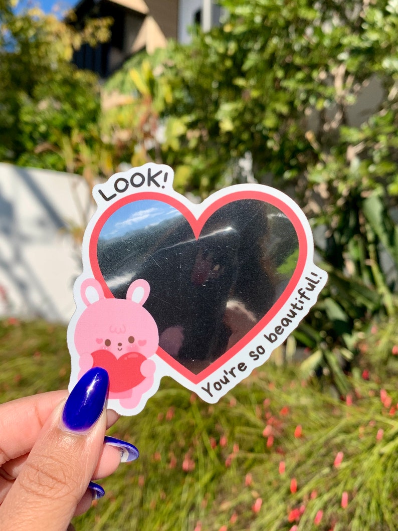 Self Love Mirror Sticker Affirmations Cute Kawaii Sticker Gift for ...