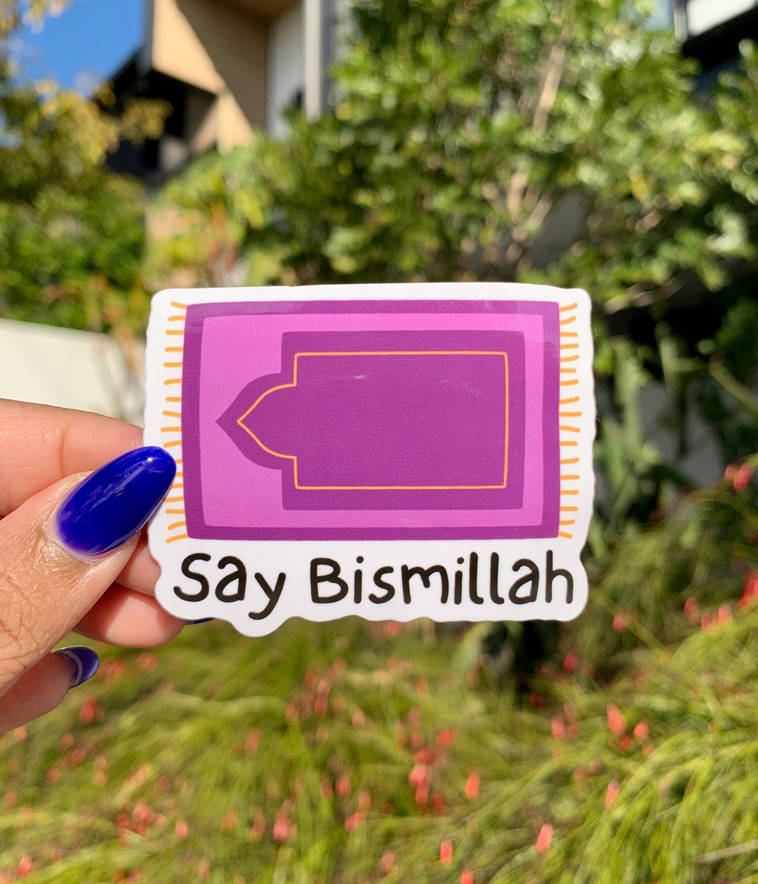 Say Bismillah | Vinyl Sticker | Islamic | Cute Muslim Gift | Eid ...